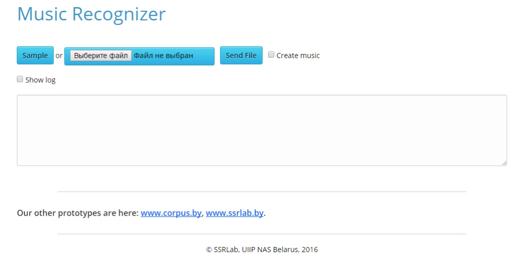 Music Recognizer | Speech Synthesis and Recognition Laboratory